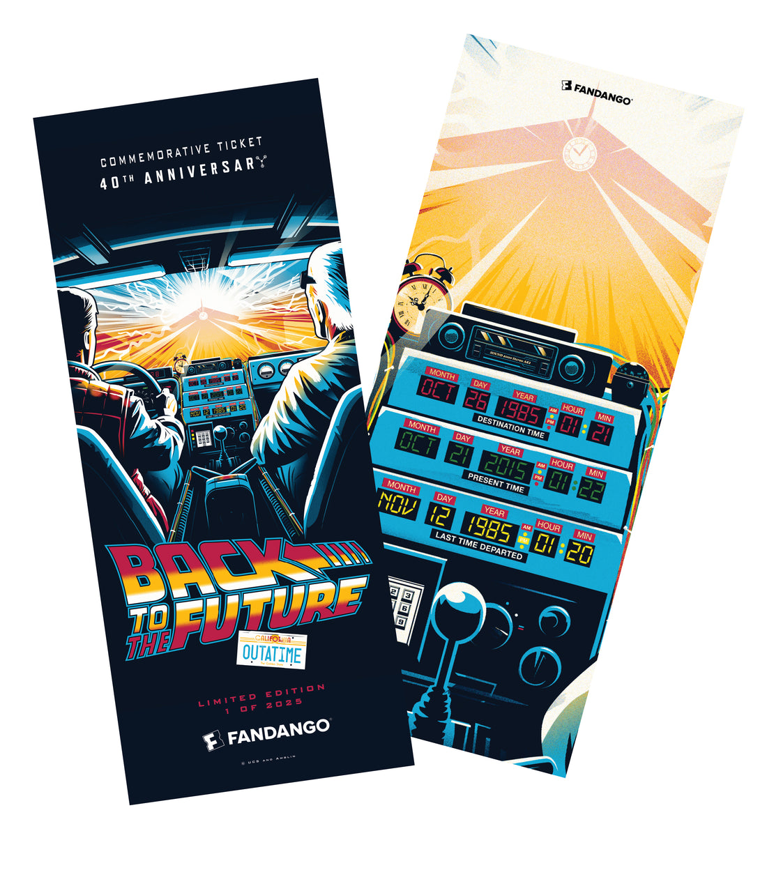 Back to the Future 40th Anniversary Commemorative Ticket – Fandango Media